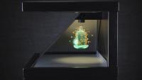 China Big Pyramid Hologram Glass Display Exhibition AC110V 3d Holo Display for sale