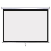 China 120 Inch Self Lock Projector Screen For Home School Matte White for sale