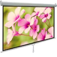 China 120 Inch Self Lock Projector Screen For Home School Matte White for sale