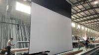 China 400 Inch Projector Screen Large Motorized With HD Mate White Fabric for sale