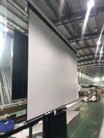 China 400 Inch Projector Screen Large Motorized With HD Mate White Fabric for sale