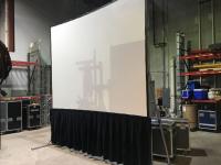 China 180 Inch HD Fast Fold Rear Projection Projector Screen Outdoor For Large Event for sale