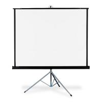 China Adjustable Outdoor Projector Screen Matte White Tripod 1:1 Format for sale