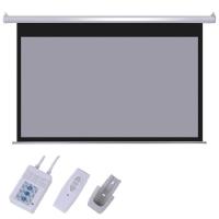 China Electric Motor Projector Screen 120 Inch High Gain Fabric Electric for sale