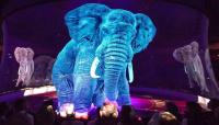 China Projector Transparent Hologram Screen Holograohic Projection Scrim For Stage Show for sale