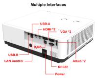 China SMX 1920x1200 Full HD Laser Projector Support Wireless Display for sale