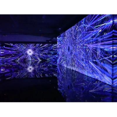 China Special Scrim Gray Holo Gauze 3D Holographic Projection Screen For Exhibation for sale