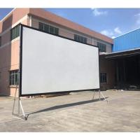 China Portable Foldable Large Size Outdoor Fast Folding Projector Projection Screen 200 Inch for sale
