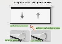 China 16:9 60 Inch Manual Projector Screens For Office School Classroom for sale