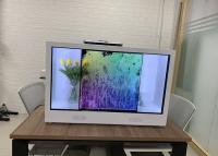 China 55 Inch Touch Screen 3D Holographic Display Box Vertical Transparent LCD Showcase for sale