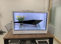 China 75 Inch Transparent LCD Showcase Jewelry Museum Exhibition 3D Hologram Pyramid Display for sale