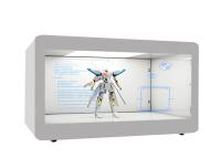 China 22''  75'' 16/9 Transparent LCD Showcase Jewelry Museum Exhibition Video Holobox for sale