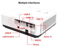 China SMX MX-VL650U 6500 Lumen Laser Projector 30 - 300 Inch Screen Customized for sale