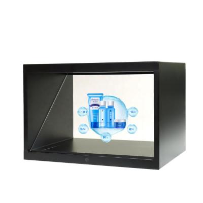 China 32inch 180 Degree Holo Cube 3D Hologram Showcase Display Full HD Hologram Pyramid Display for sale