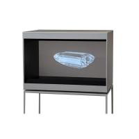 China 42inch 1 Side 180 Degree Holographic Display Case 3D Advertising Hologram Pyramid for sale