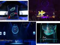 China Large Hologram Gauze Projector Screen 3D Holographic Stage Projection Display for sale