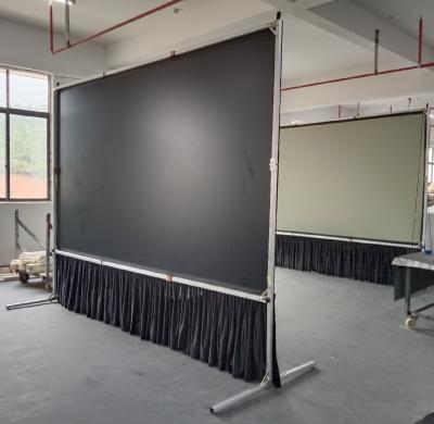 China 150 - 300 Inch Fast Fold Projector Screen Portable Outdoor Front / Rear Projection Fabric for sale