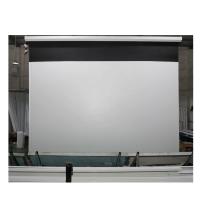 China 200 Inch Large Electric Projection Screen, Motorized Projector Screen With Tubular Motor for sale