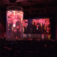 China 3D Holographic Projection Fabric Hologram Mesh Screen Transparent See Through for sale