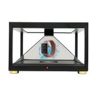 China 360 Degree 3D Pyramid Hologram Display Showcase / Clear 3D Hologram Pyramid Holobox Watch Glass for sale