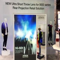 China High Contrast 3D Holographic Display Gray Rear Projection Film For Window Advertising for sale