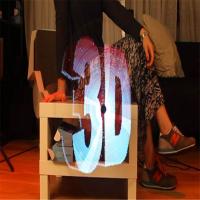 China Black Hypervenon holographic projector / Projector for restaurant /175 view angle for sale