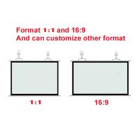 China Portable Folding Splicing Wall Hanging Projection Screen 60-120 Inch Outdoor Camping for sale