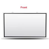 China Simple Hanging HD Home Warp Knitting Projection Screen 16:9 100