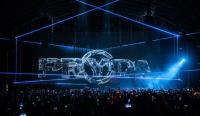 China 3D Holographic Mesh Screen with 78% Transparency for Front and Rear Projection up to 9.5m Width for sale