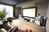 China 150inch Velvet-covered Fixed Frame 4K Acoustic Projector Screen For Home Theater for sale
