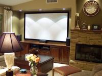China Aluminum Frame 16:9 HDTV Wall Mount Fixed Frame Screen For Home Cinema for sale