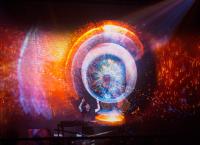 China 9.5x50m Hologrpahic Projection System Hologram 3D Screen Holo - Gauze For Concert for sale