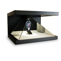 China 3  Sides View 3D Hologram Pyramid Holo Showcase with Adjustable Led Light for sale