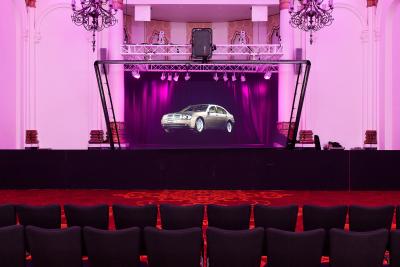 China 3D Holographic Video Projector 5x30m Transparent Musion Holographic Eyeliner Foil for sale