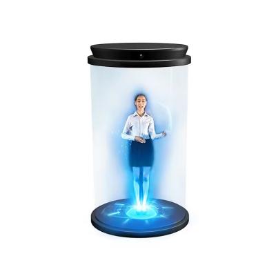 China 21.5inch 3D Holographic Cylinder Human Digital Interactive Holograms For Exhibition for sale