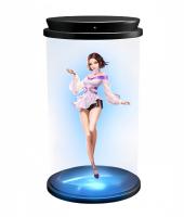 China 21.5inch 3D Holographic Cylinder Human Digital Interactive Holograms For Exhibition for sale