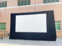 China 200inch 16:9 Front And Rear Fast Fold Projection Screen Portable Outdoor Projector Screen for sale