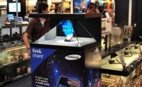 China Full HD 3D Holographic Projection Pyramid Virtual Display Showcase Tempered Hologram Glass for sale