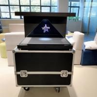 China 270 Degree 22'' Pyramid 3D Holographic Display Showcase For Museum Exhibition Decoration for sale