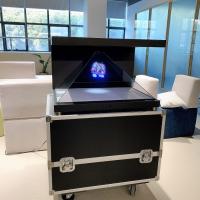 China 270 Degree 22'' Pyramid 3D Holographic Display Showcase For Museum Exhibition Decoration for sale