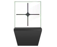 China 100cm Black Holographic Projection Screen High Resolution With PC + Aluminum Material for sale