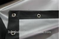 China Folding Type Projection Screen With Eyelets / Holes And Black Edge for sale