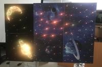 China Immersive Cinema Starry Sky Ceiling LED Fiber Optic Star Ceiling Panels With RGB And White Colors for sale