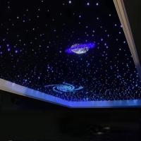 China 600*600mm/600*1200mm Size Fiber Optic Star Ceilings Made of Polyester Fiberboard Panel for sale