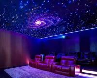 China 600*600mm/600*1200mm Size Fiber Optic Star Ceilings Made of Polyester Fiberboard Panel for sale