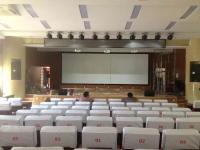 China Transparent Stage Fixed Frame Screen 2350mm x 1320mm With Bracket , Wall Mounted for sale