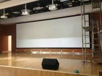 China HD Customized Fixed Frame Projector Screen Shrot Throw With Black Velvet for sale