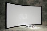 China HD Customized Curved Projection Screen,fixed frame screen 180 Degree For Flight Simulator for sale