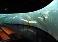 China Dome Cinema Curved Projection Screen , 4K Woven Fabric Circular Projection Screen for sale