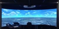 China Fixed Curved Projection Screen,circular projection screen Round 3D For For Museum / Exhibitions for sale
